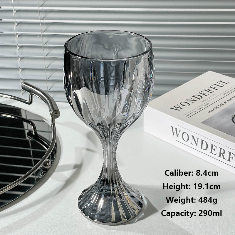China Luxe Thick-Wall Lead-Free Stemware: Smoky Gray, Amber & Clear for ...
