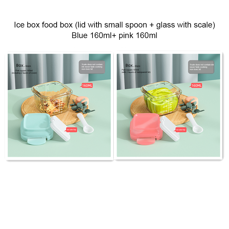China New baby food storage box glass ice box refrigerated carry-out ...
