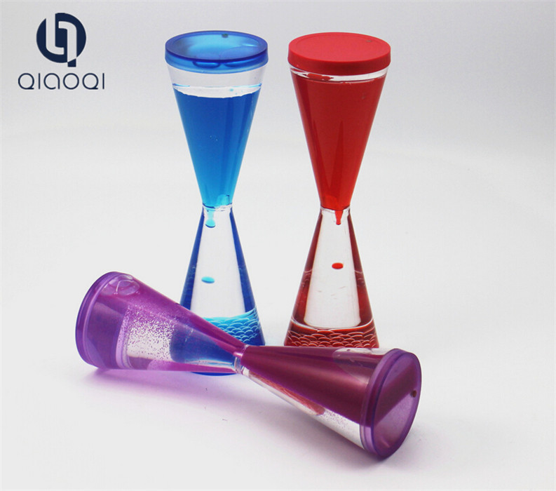 China Beautiful Acrylic Liquid Oil Reverse Flowing Hourglass Sand Timer ...